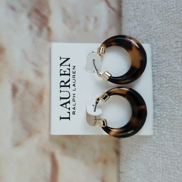 Ralph Lauren | Jewelry | New Ralph Lauren Tortoise Hoop Earrings | Poshmark